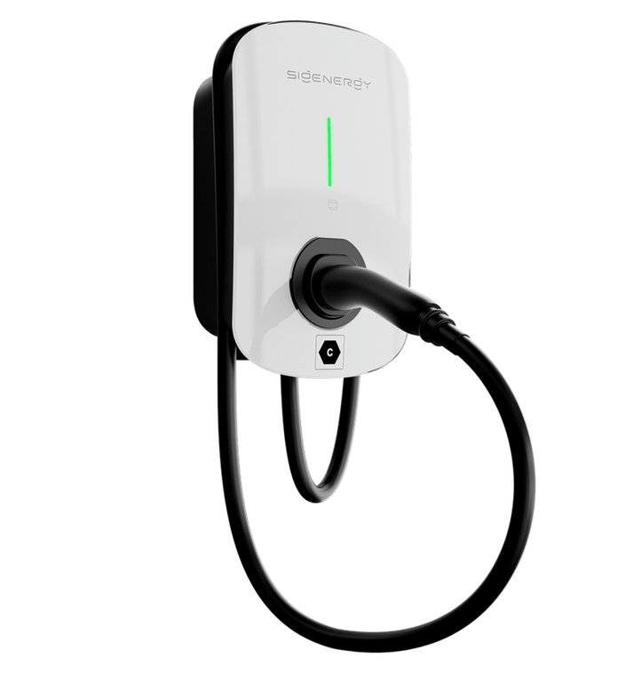 Sigenergy EV AC Charger 7 kW 4G 5m Cable Type2 White – Powerland.co.uk