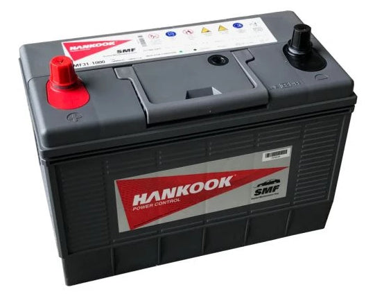 Hankook MF31-1000 (643/644) Heavy Duty Starter Battery 12V Ah115 Cold ...