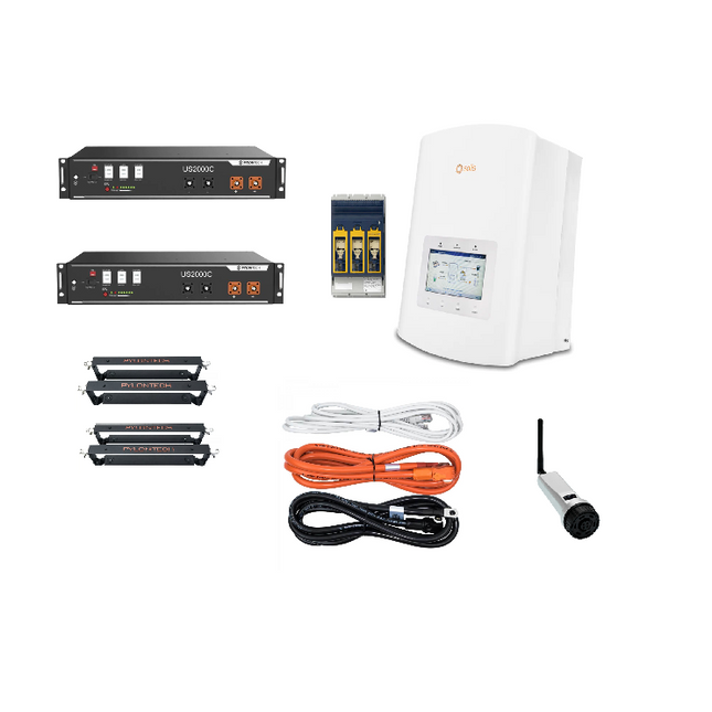 Solis 3.6kW Hybrid Storage Inverter With 4.8kWh Of Pylontech Lithium ...