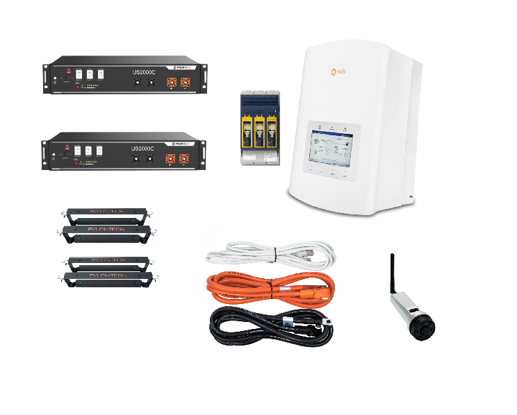 Solis 3.6kW Hybrid Storage Inverter With 4.8kWh Of Pylontech Lithium ...